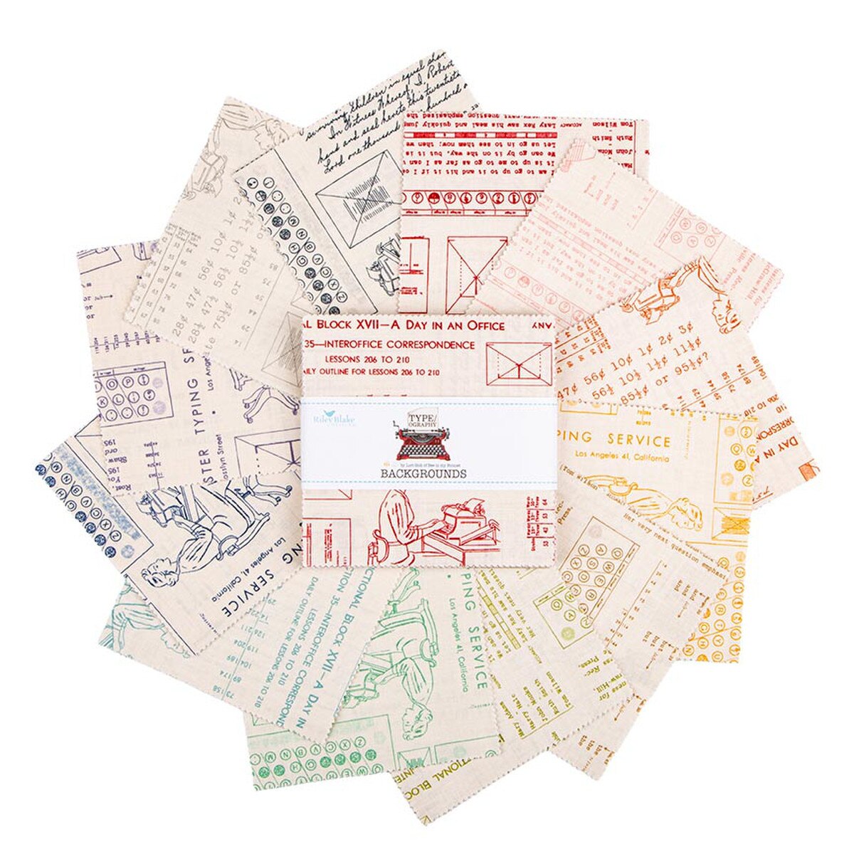 Typeography B 5" Stacker by Lori Holt for Riley Blake – Block Party ...