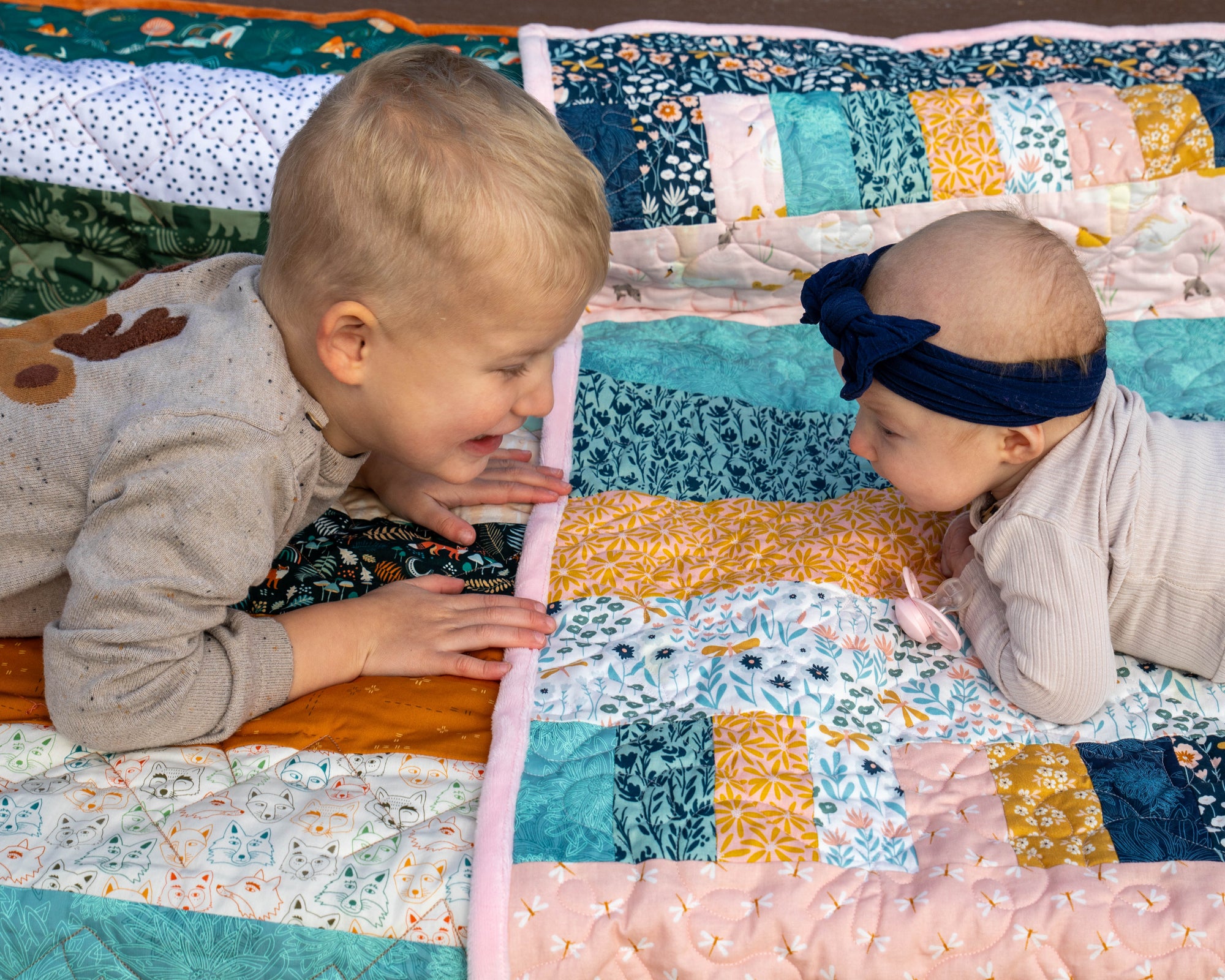 Bricks and Beams Quilt Kit - Timberline – Block Party Quilt Co