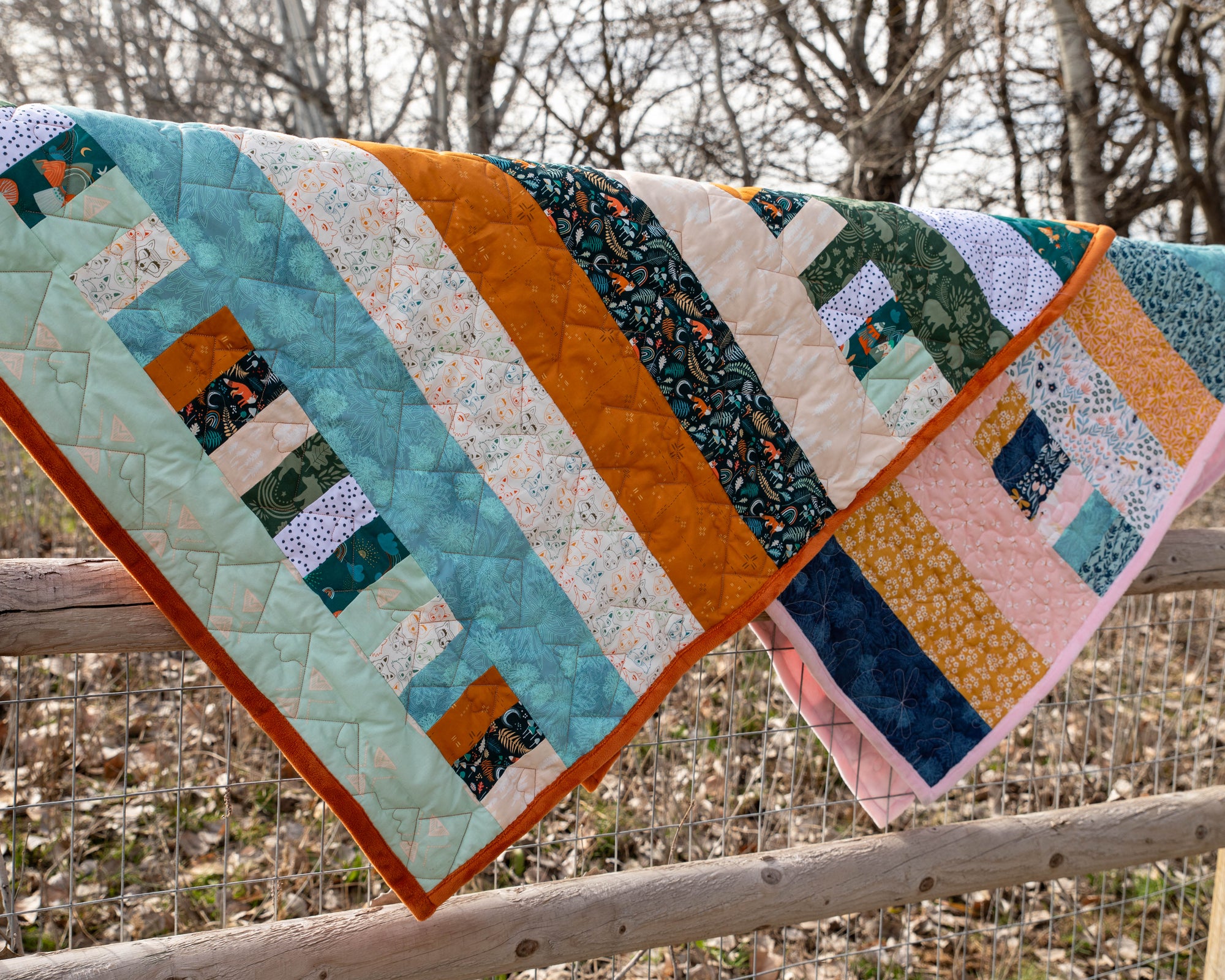 Bricks and Beams simple quilt pattern – Block Party Quilt Co