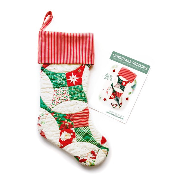 Quilted Stocking Pattern – Block Party Quilt Co