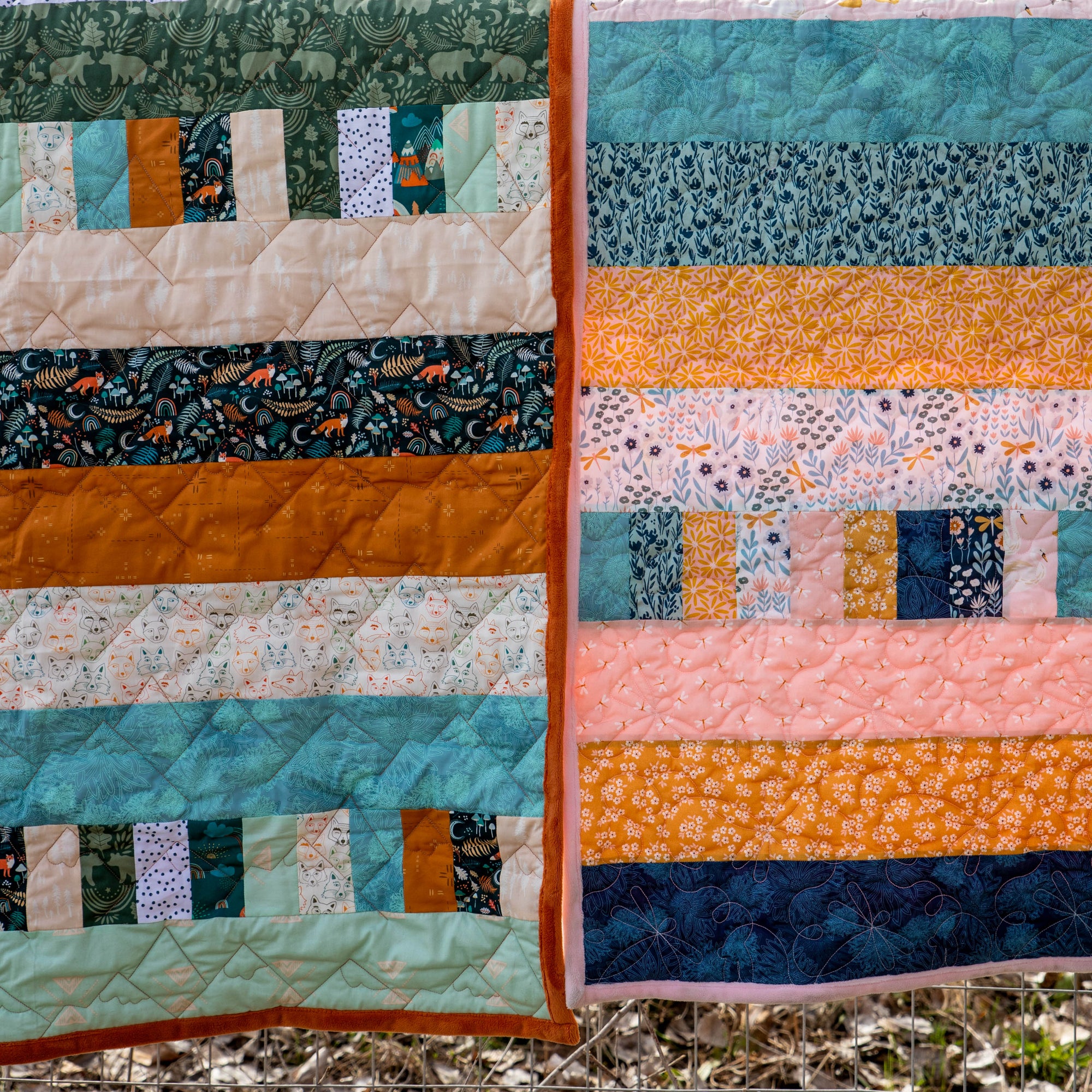 Bricks and Beams Quilt Kit - Timberline – Block Party Quilt Co