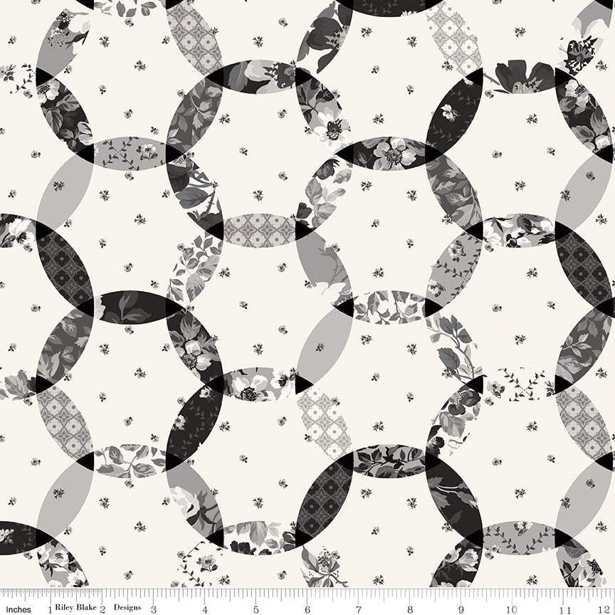 Ink & Ivory Cheater Print Ivory Riley Blake Designs by the Yard – Block ...