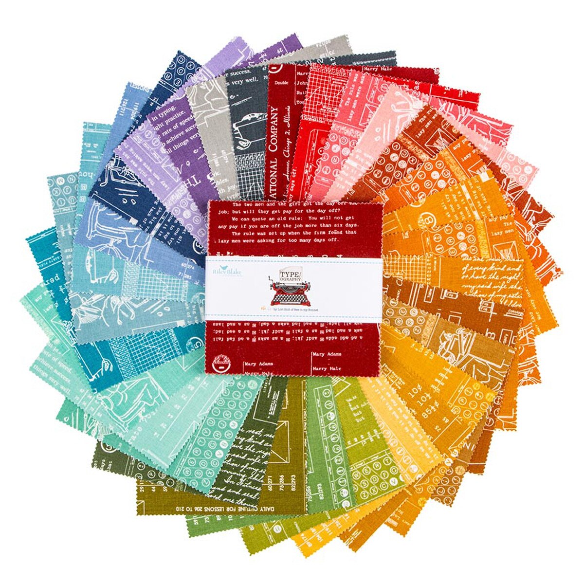 Typeography A 5" Stacker by Lori Holt for Riley Blake – Block Party ...