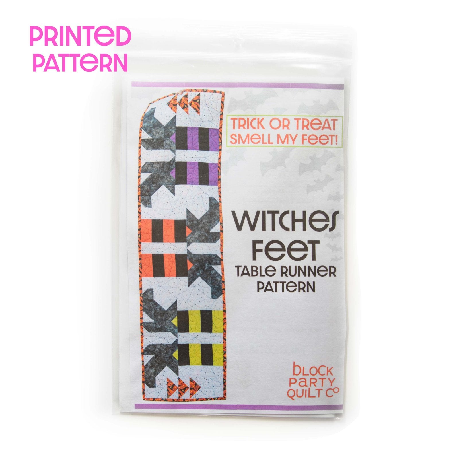 Witch's Feet Quilted Table Runner Pattern – Block Party Quilt Co