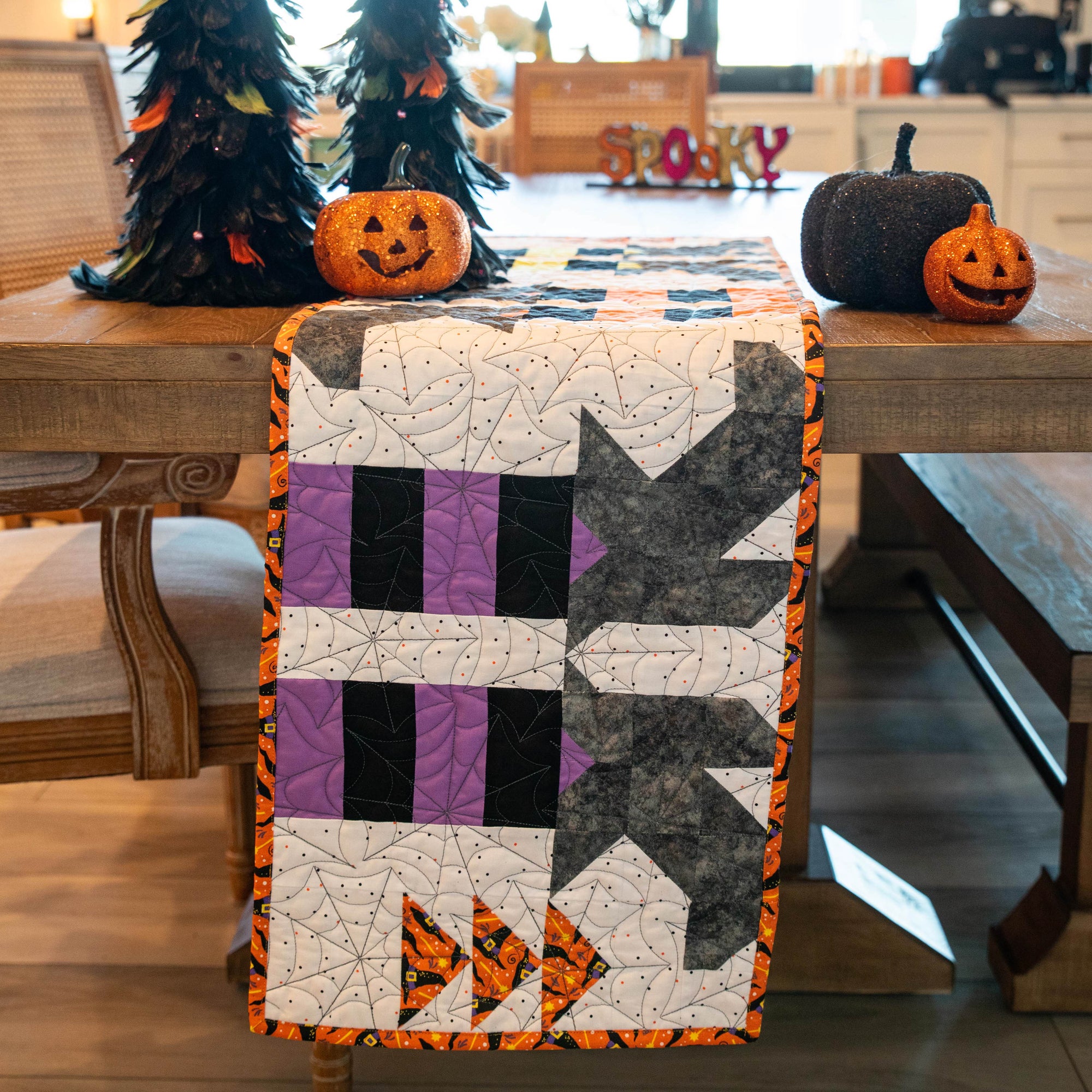 Witches Feet Table Runner Precut Quilt Kit – Block Party Quilt Co